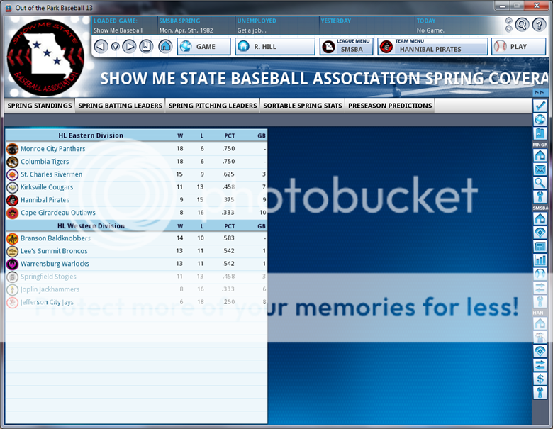 Show Me State Baseball Association - OOTP Developments Forums
